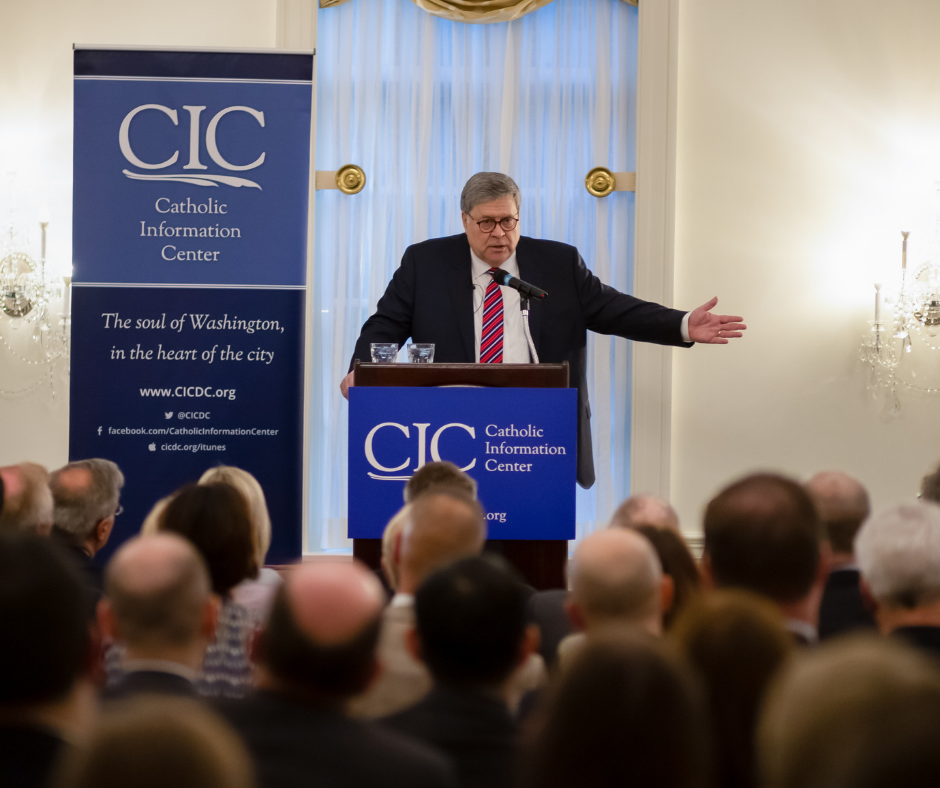 An Evening with William P. Barr - Catholic Information Center