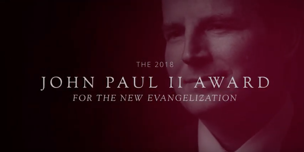 2018 John Paul II New Evangelization Award Honoring Sean Fieler ...